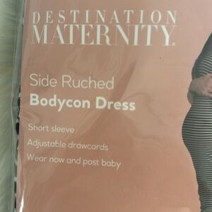 Destination Maternity | Dresses | Destination Maternity Black Striped ...